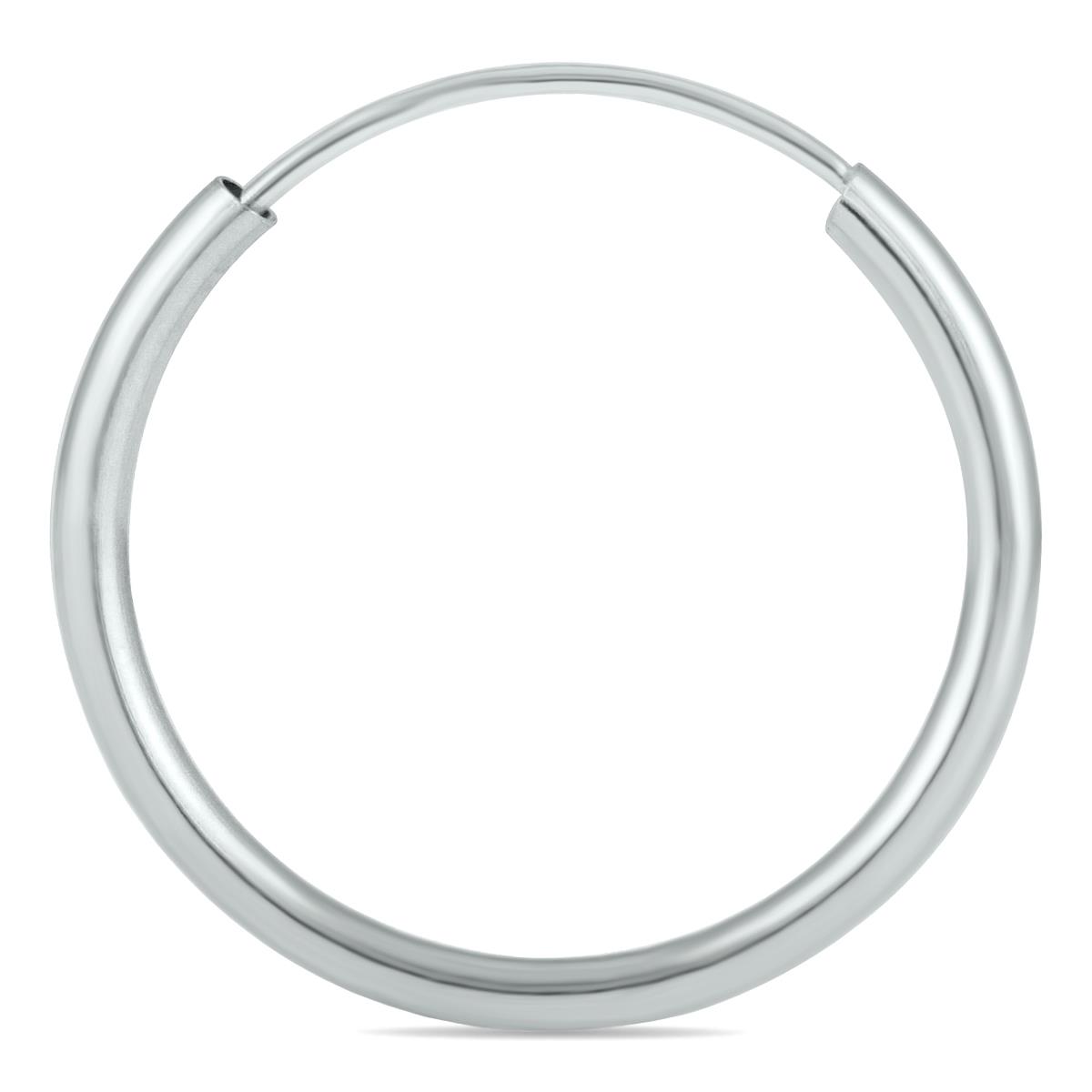 16MM Endless Hoop Earring in 14k White Gold - ERH56560