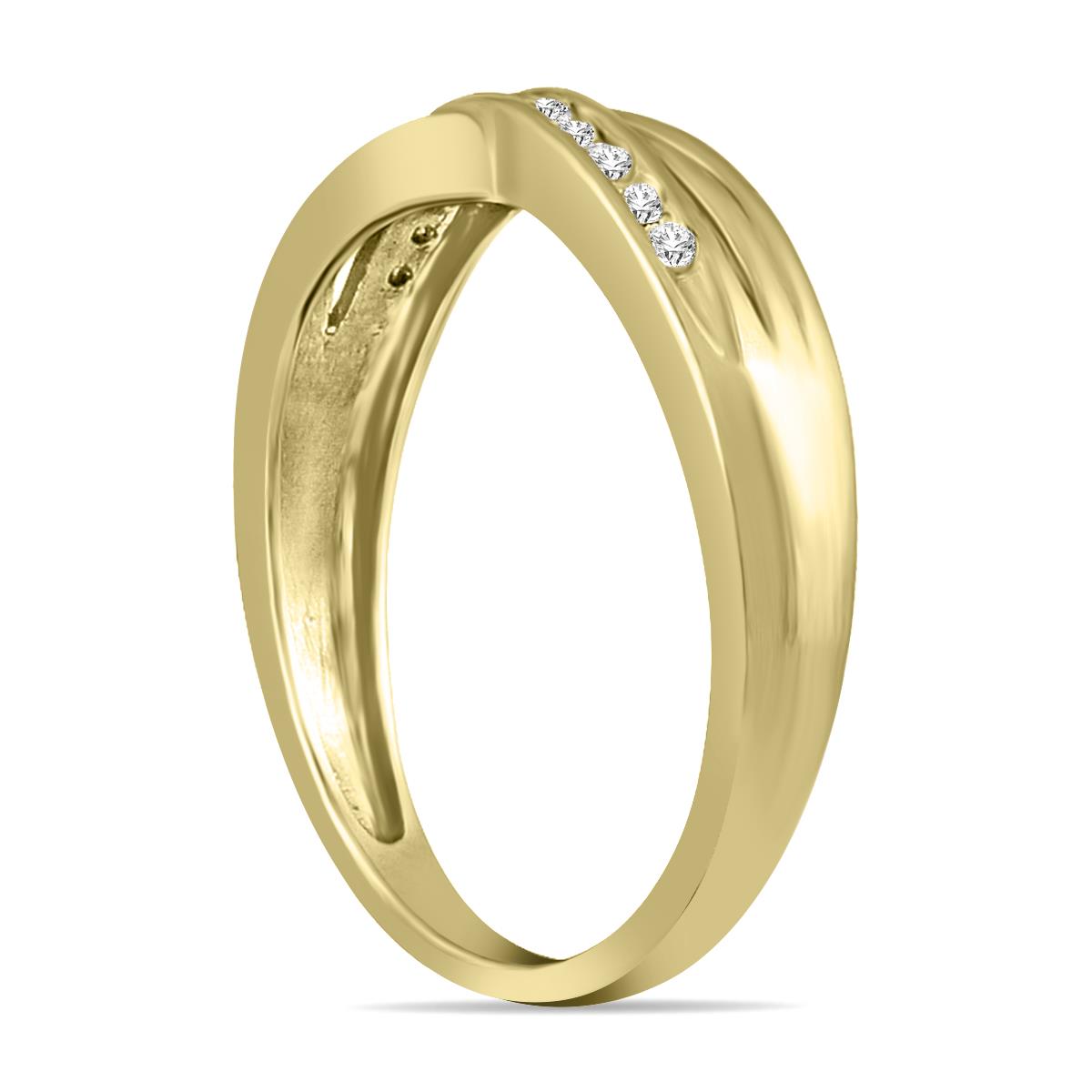 1/10 Carat TW Diamond Ring 10K Yellow Gold - RGF12449