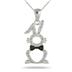 Diamond Rabbit Pendant in .925 Sterling Silver - PDF12522